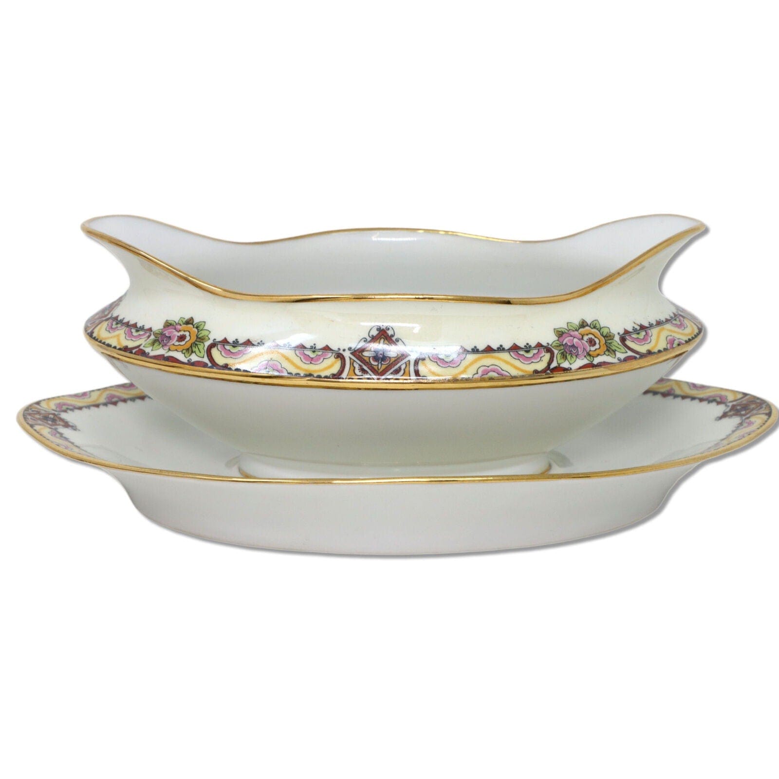 Mavaleix Granger Limoges Old Abbey Gravy Boat Dinnerware for Stern Bro ...